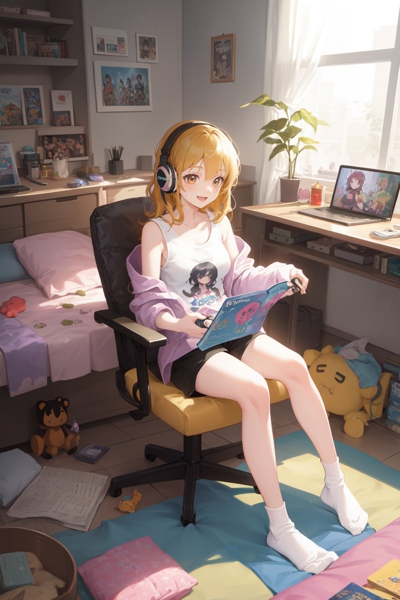 無料 HD スマホ壁紙 アニメイラスト 美少女 #3 - AIko Code Symphony