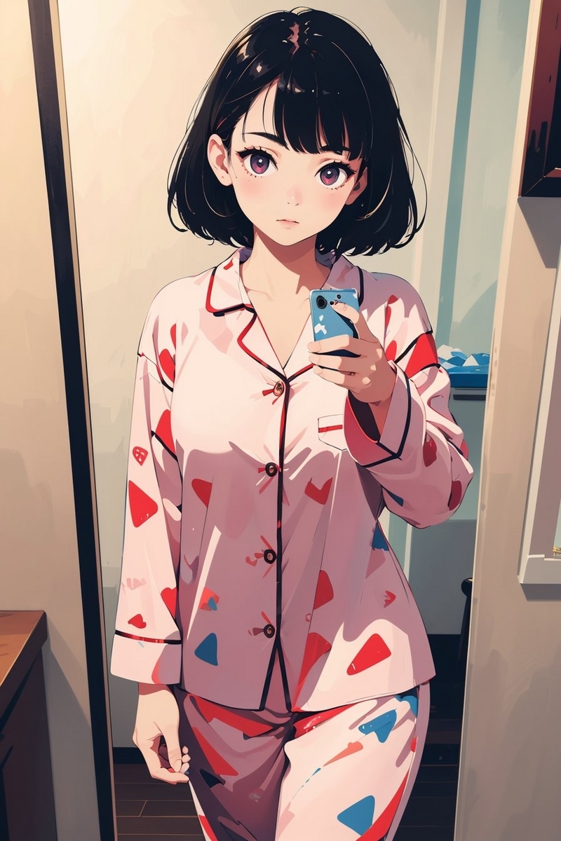 無料 HD スマホ壁紙 アニメイラスト 美少女 #20 - AIko Code Symphony