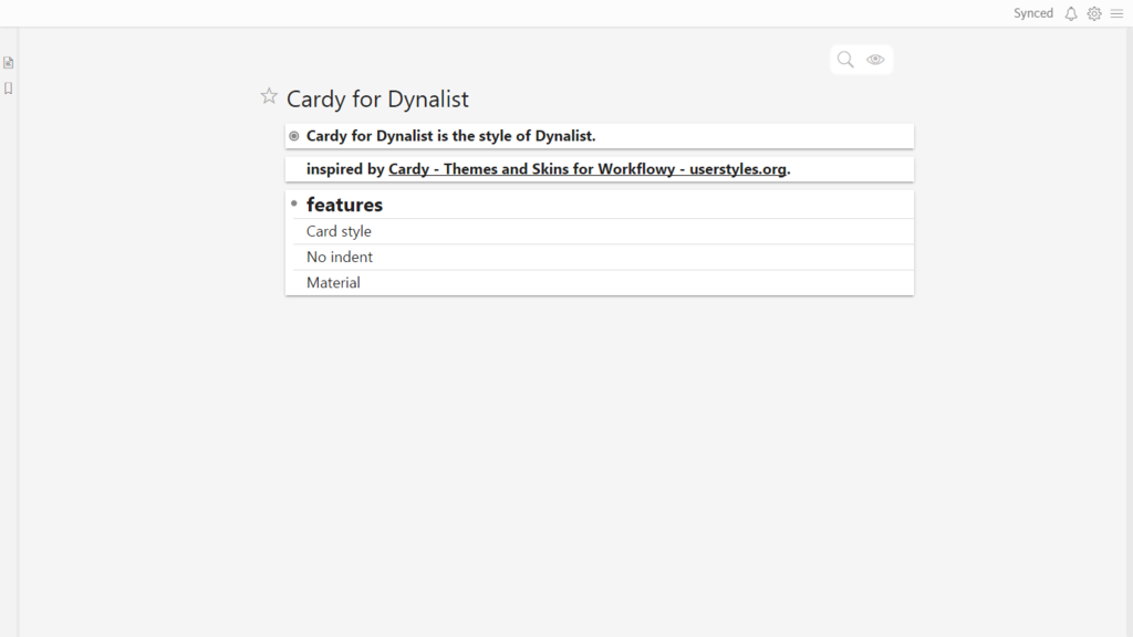 Dynalistでも項目をカードとして扱いたい - ウラガミ