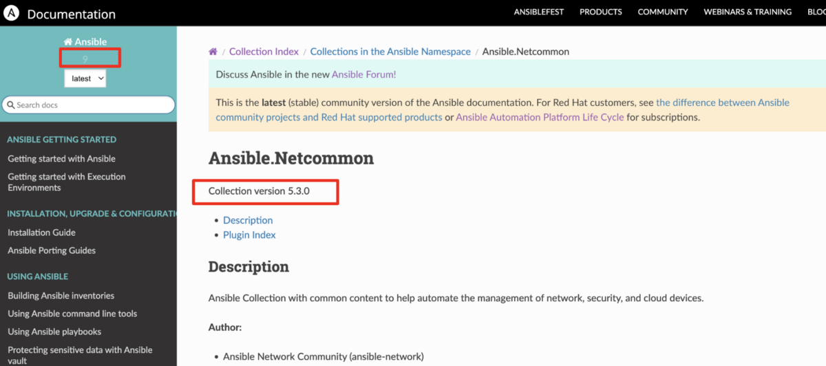 [Ansible] 2023年の新しい Ansible Galaxy はコレクションのバージョン指定でドキュメントが参照できて便利 - てくなべ (tekunabe)