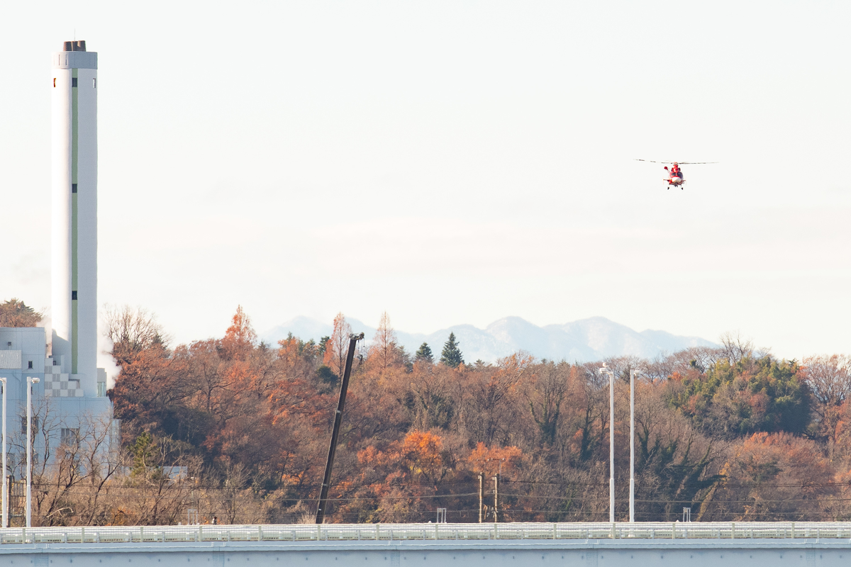 2019年12月23日（月）① 救助活動でJA01FD「おおたか」とJA14TD「ちどり」が来た話 - 基本は調布飛行場で見たヘリコプターの日記