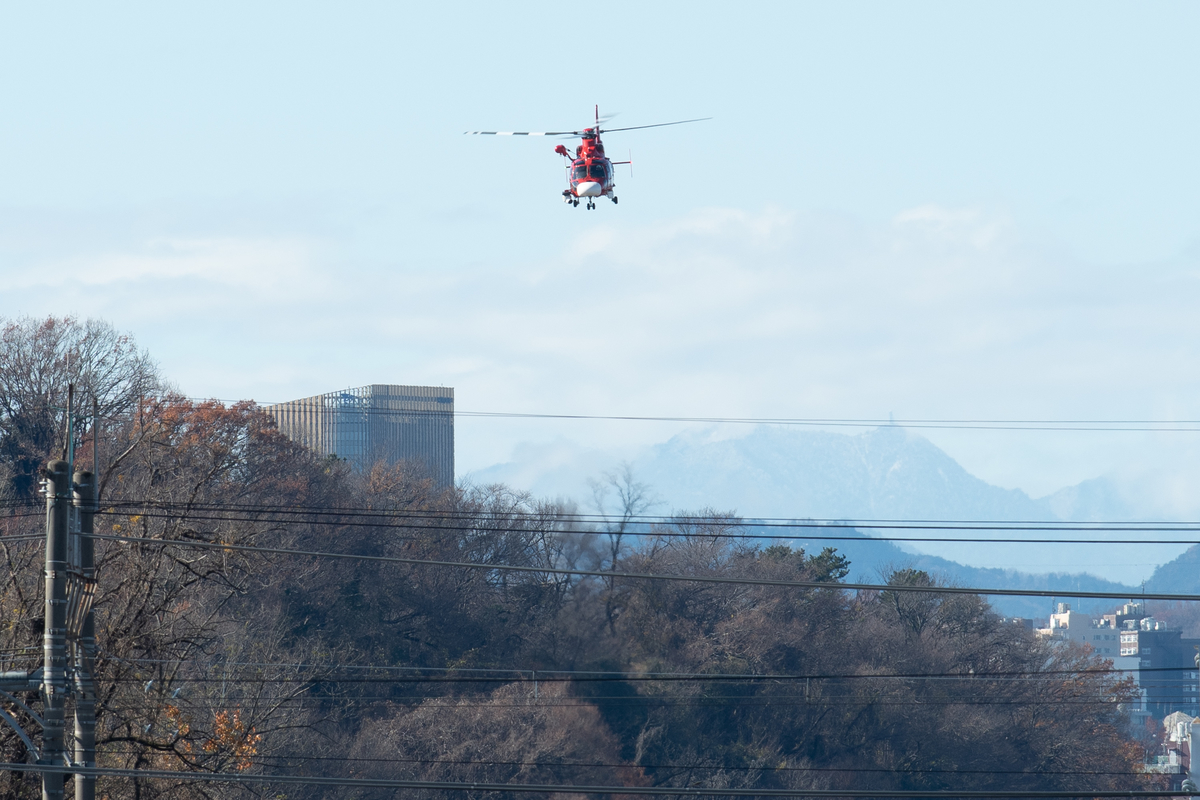 2019年12月23日（月）① 救助活動でJA01FD「おおたか」とJA14TD「ちどり」が来た話 - 基本は調布飛行場で見たヘリコプターの日記