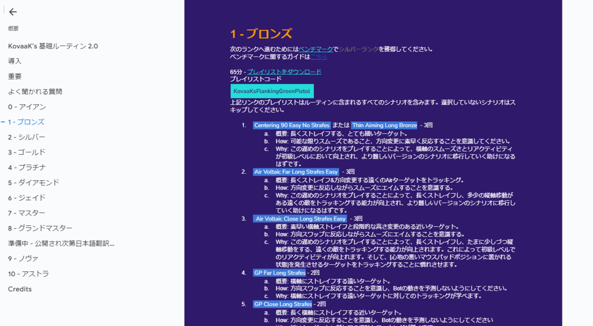 Voltaic benchmarkを使った効率がいいと思うエイム練習法。 - おじさんの毎日