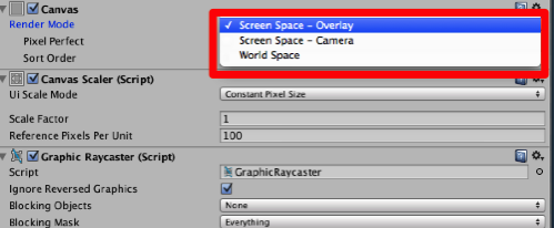【Unity】UGUIのCanvasについて - albatrusのブログ