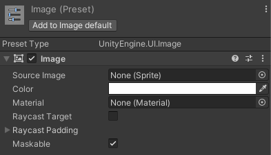 【Unity】Presetを使ってコンポーネントの設定の自動化を行う - albatrusのブログ