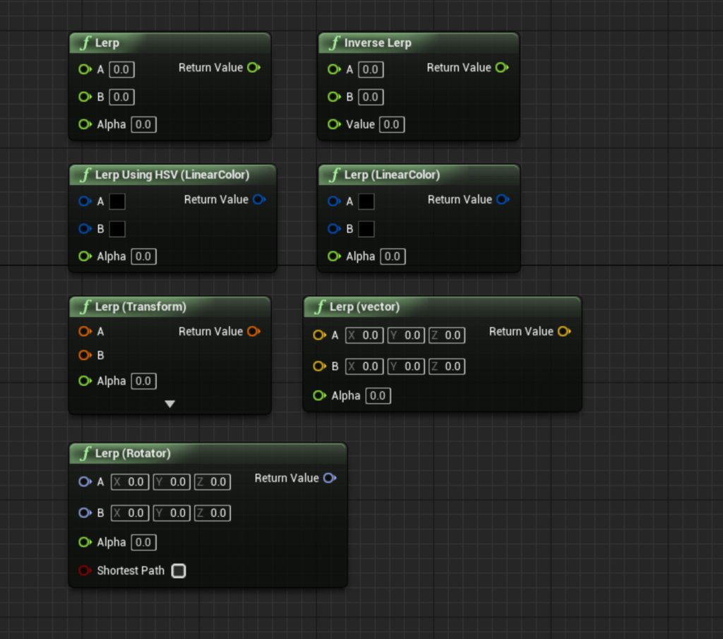 UE4 Lerp処理やEase処理を簡単に使う - Let's Enjoy Unreal Engine