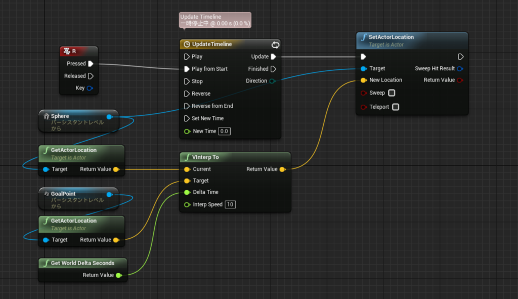 UE4 Lerp処理やEase処理を簡単に使う - Let's Enjoy Unreal Engine