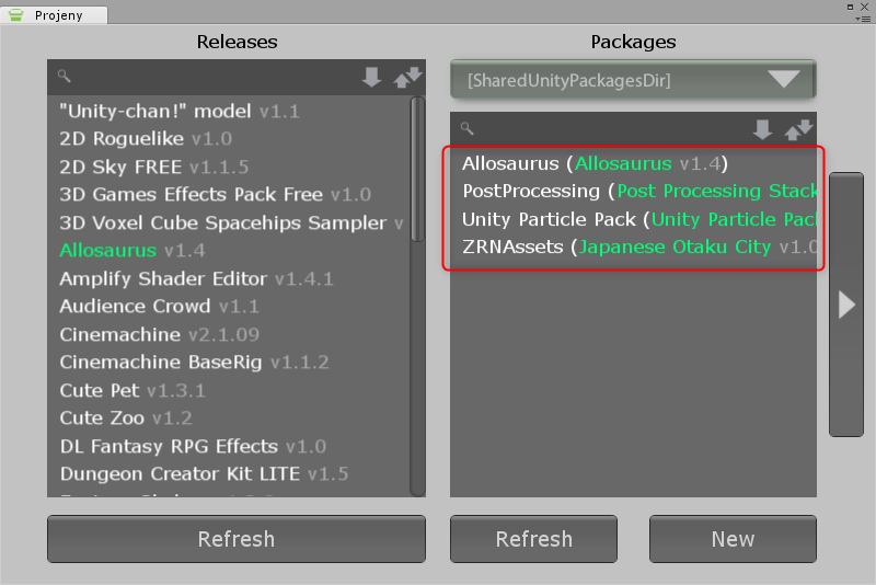 Projenyチュートリアル：Unityプロジェクトを作成する - tanaka's Programming Memo