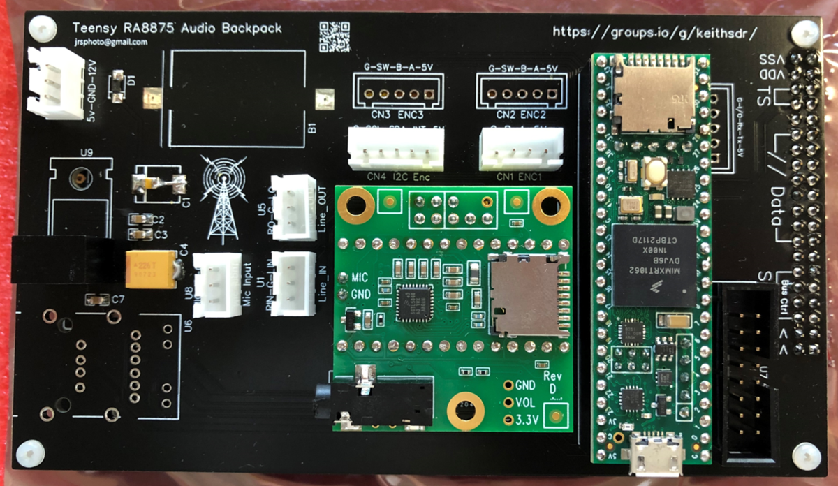 Teensy（17）Keiths' SDR用Backpackボードの組立と点灯試験 - 非職業的技師の覚え書き