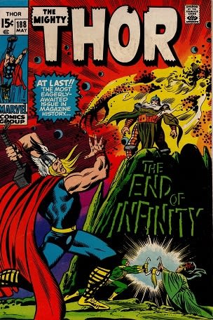 Odinが謎の存在Infinityに操られている、1971年のTHOR 187号、188号 - amecomitoramenの日記