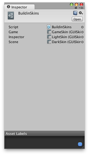 ビルドインのGUISkinを見る - CustomStyle名を知る方法 - けいごのなんとか