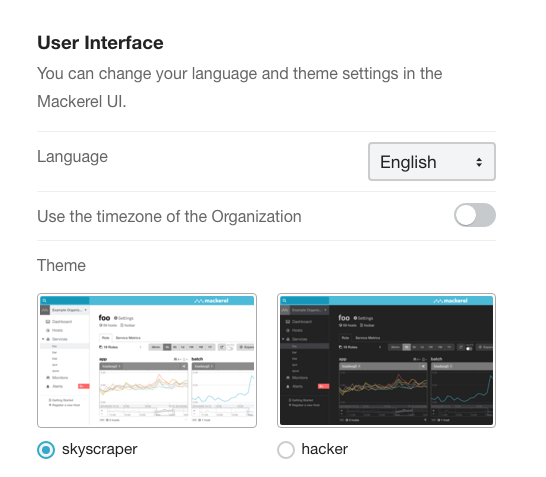Service metric count displayed in the service summary and details・User’s timezone settings etc ...