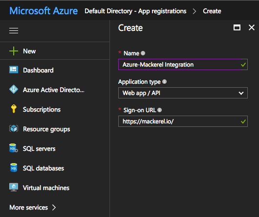 Azure Integration - Mackerel Docs