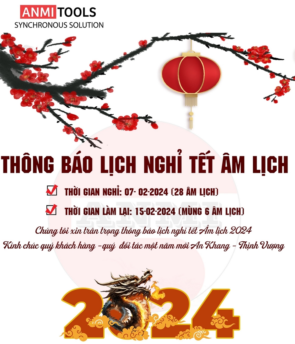 Anmi Tools、アンミツールス：テト休暇のお知らせ＃ベトナム ＃切削工具メーカー ＃ツールメーカー ＃Hanoi ＃PVD窒化 ...