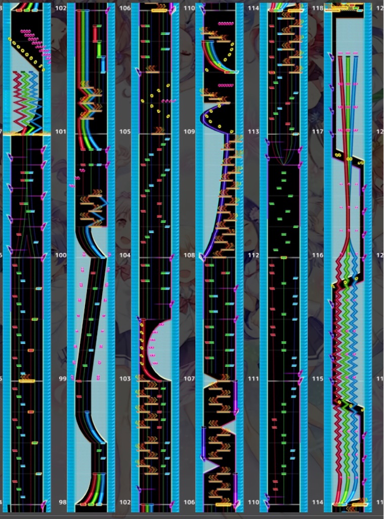 オンゲキの鍵盤譜面レポとRecollect Linesの雑攻略 - あおなぎのブログ