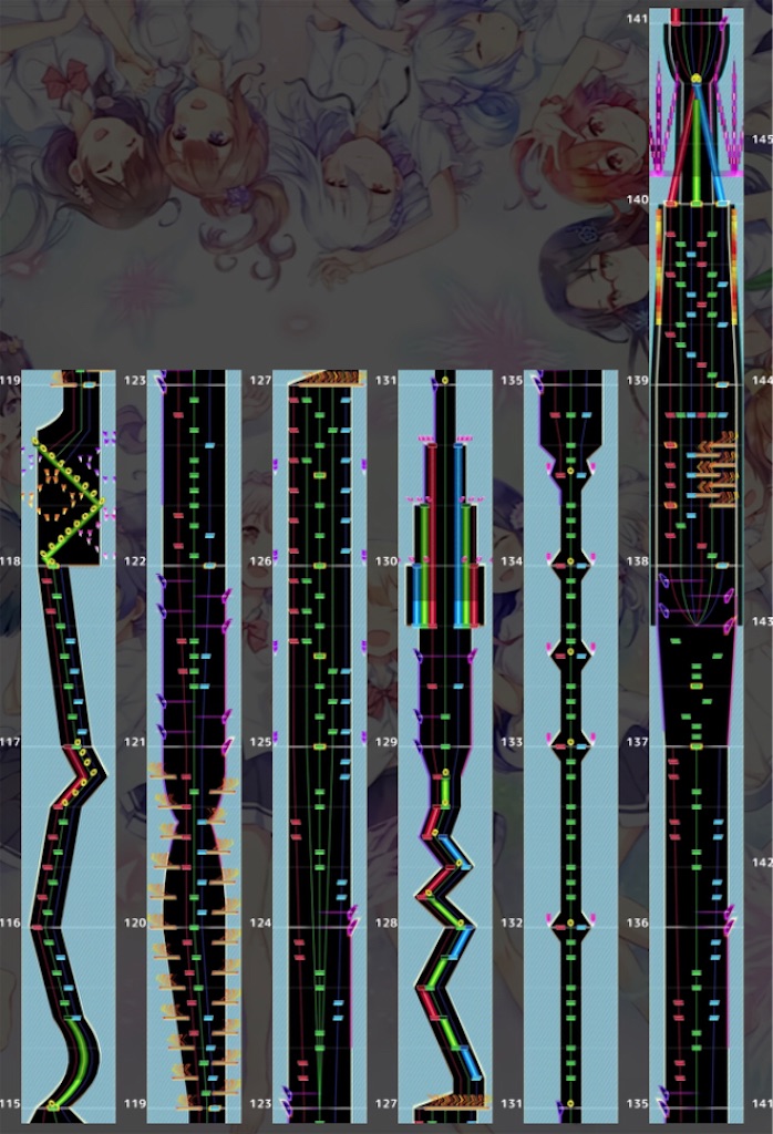 オンゲキの鍵盤譜面レポとRecollect Linesの雑攻略 - あおなぎのブログ