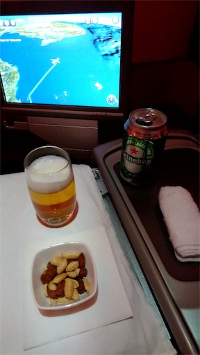 中国国際航空 CA970 ビジネスクラス シンガポールー北京 SIN-PEK 搭乗記 - 旅や日々の備忘録