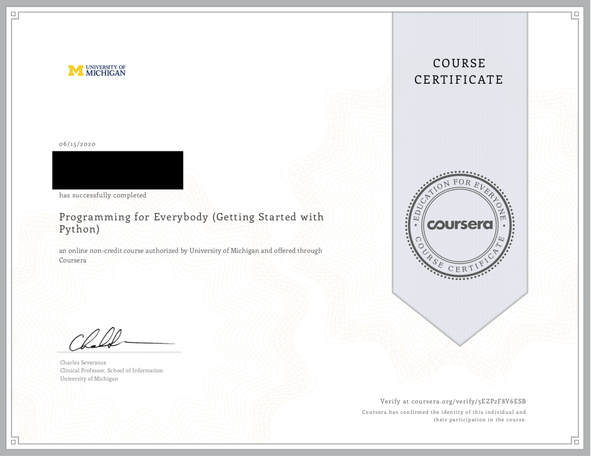 Python for Everybodyを受けた（Coursera / University of Michigan） - ゴリラからの逃走