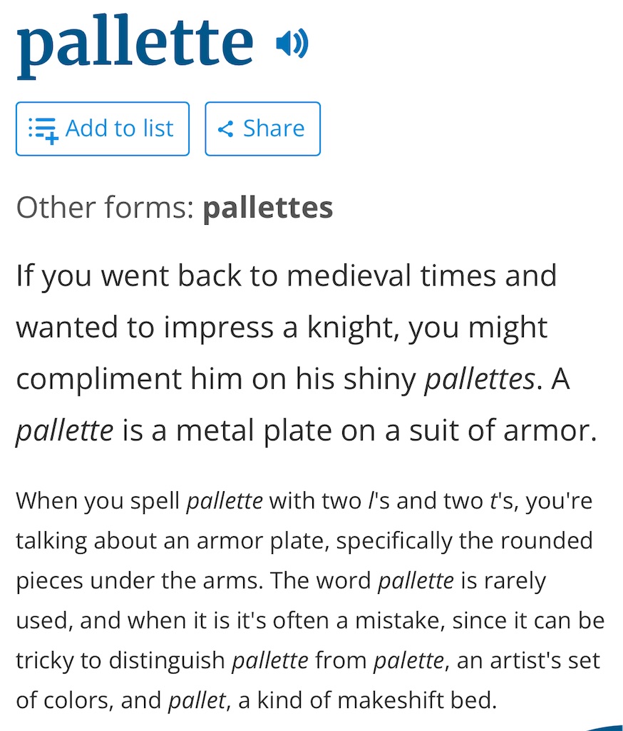 "Pallette" - 青木飴色日記 Ameiro Aoki Diary