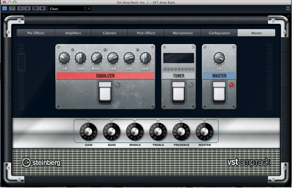 【Cubase】Cubase7 のアンプシミュレーターの実力に迫る② 〜 VST Amp Rack 編 〜 - 音楽活動に役立つブログ