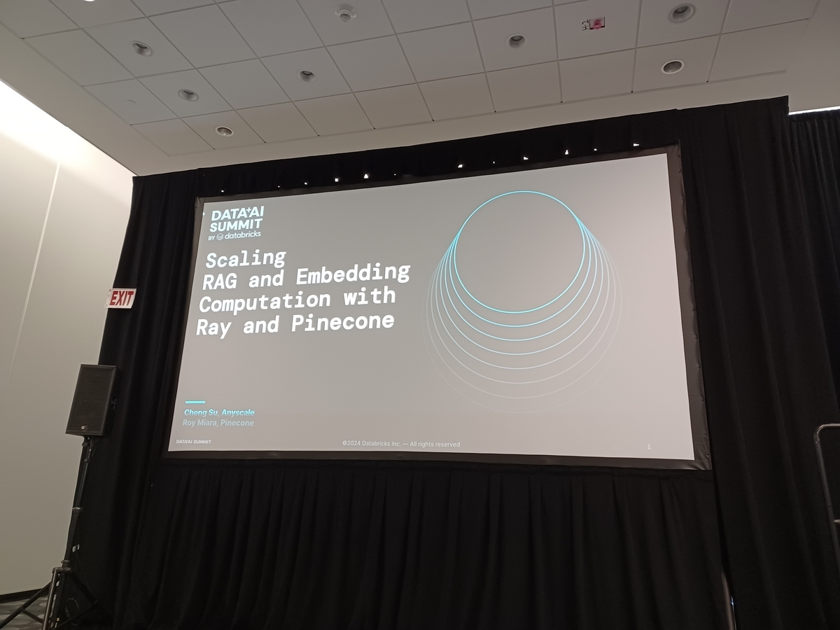 Scaling RAG and Embedding Computations with Ray and Pinecone（RayとPineconeによるRAGと埋め込み計算のスケーリング ...