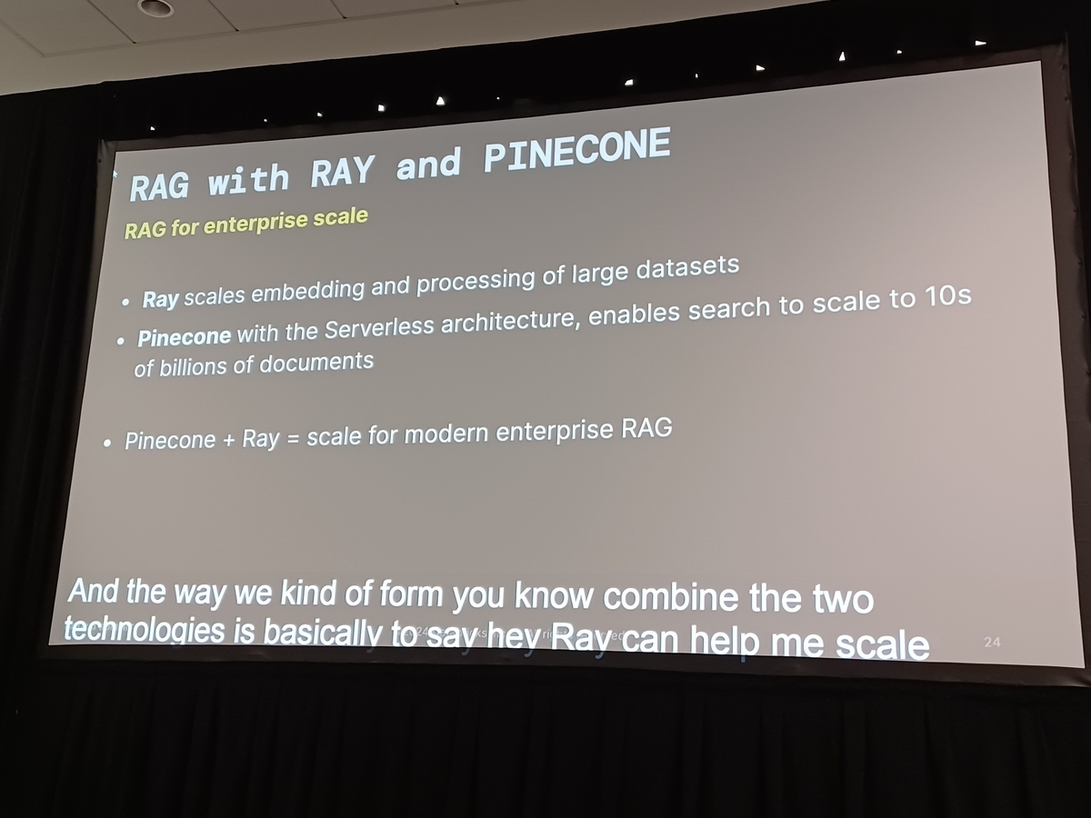 Scaling RAG and Embedding Computations with Ray and Pinecone（RayとPineconeによるRAGと埋め込み計算のスケーリング ...