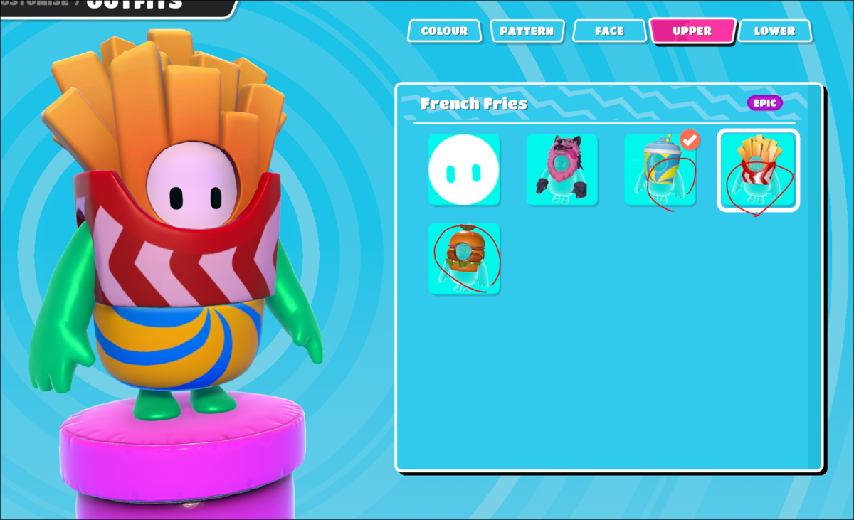 【Fall Guys】Fast Food Costume Packのレビュー - 怖いブログ