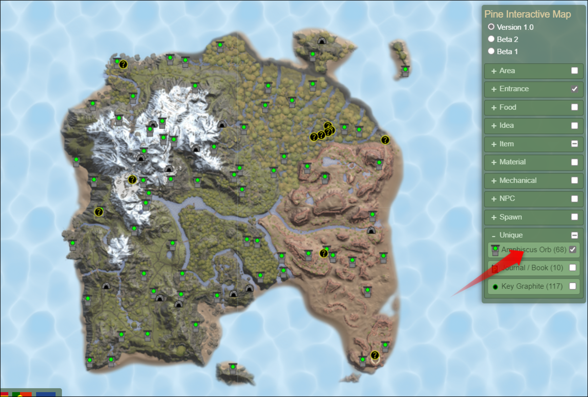【PINE】ワールドマップの神サイトは？オーブの場所は？ - コワブロ
