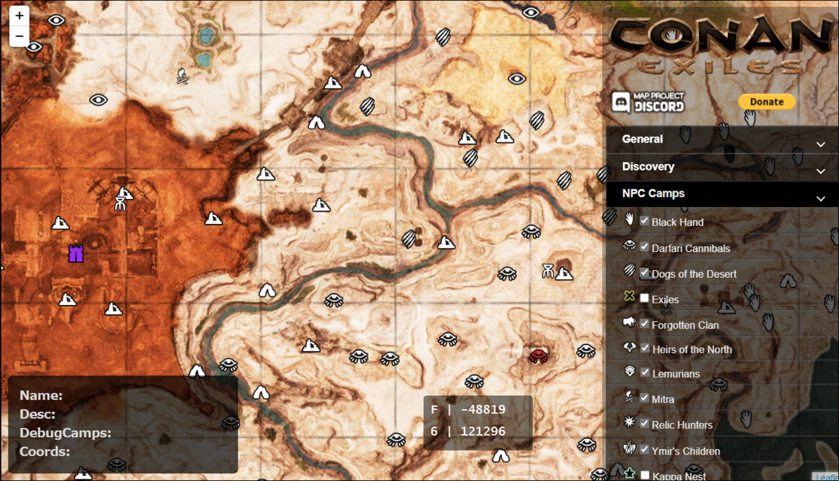 【Conan Exiles】おすすめ地図サイトは？ - キャラ診断研究所