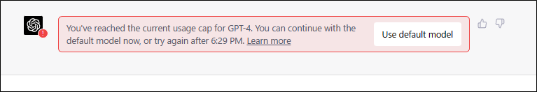 【ChatGPT4】「You've reached the current usage cap for GPT-4.」って何？ - 診断ブログ