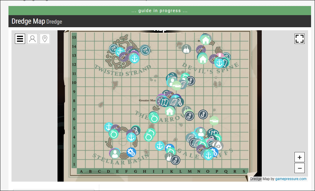 【Dredge】オンラインで地図は？ - コワブロ