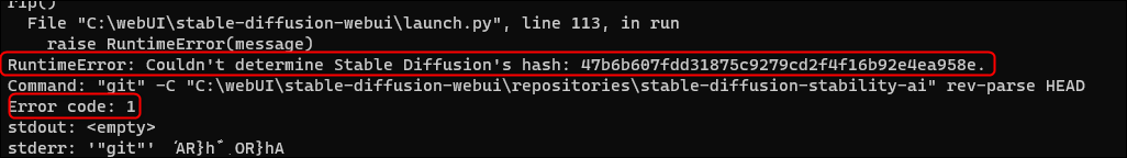 【Stable Diffusion WebUI】セットアップと不具合の対処 9009エラー？hashエラー？再インストール？ - 診断ブログ