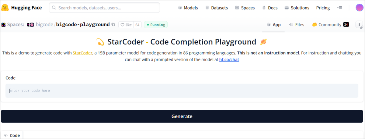 StarCoderとは？使うには？[オンラインデモ・Visual Studio Code] - 診断ブログ