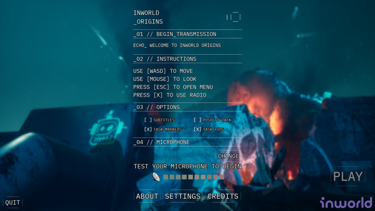 【AIゲーム】Inworld Originsの序盤攻略 - コワブロ