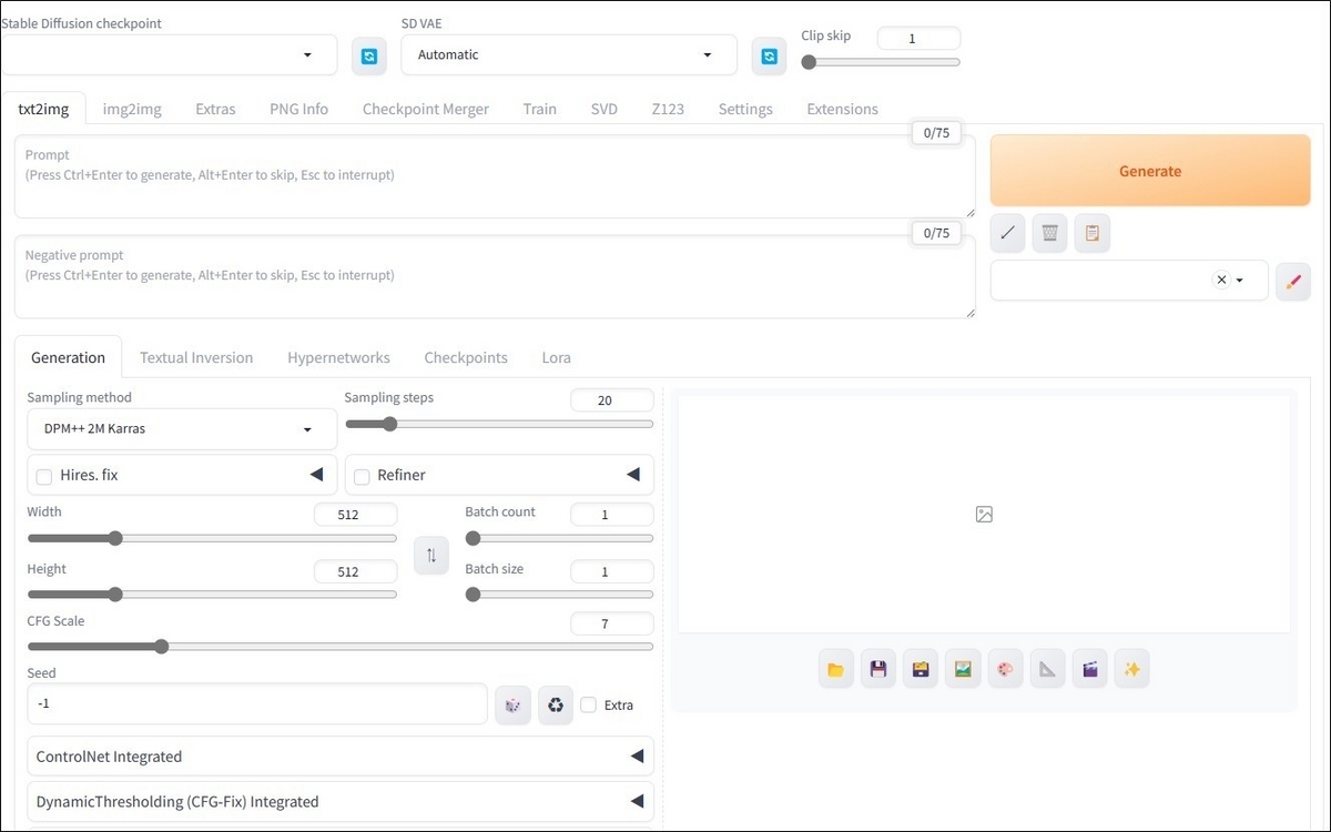 【Stable Diffusion web UI】WebUI Forgeのインストール・使い方 - クリエイターの教科書