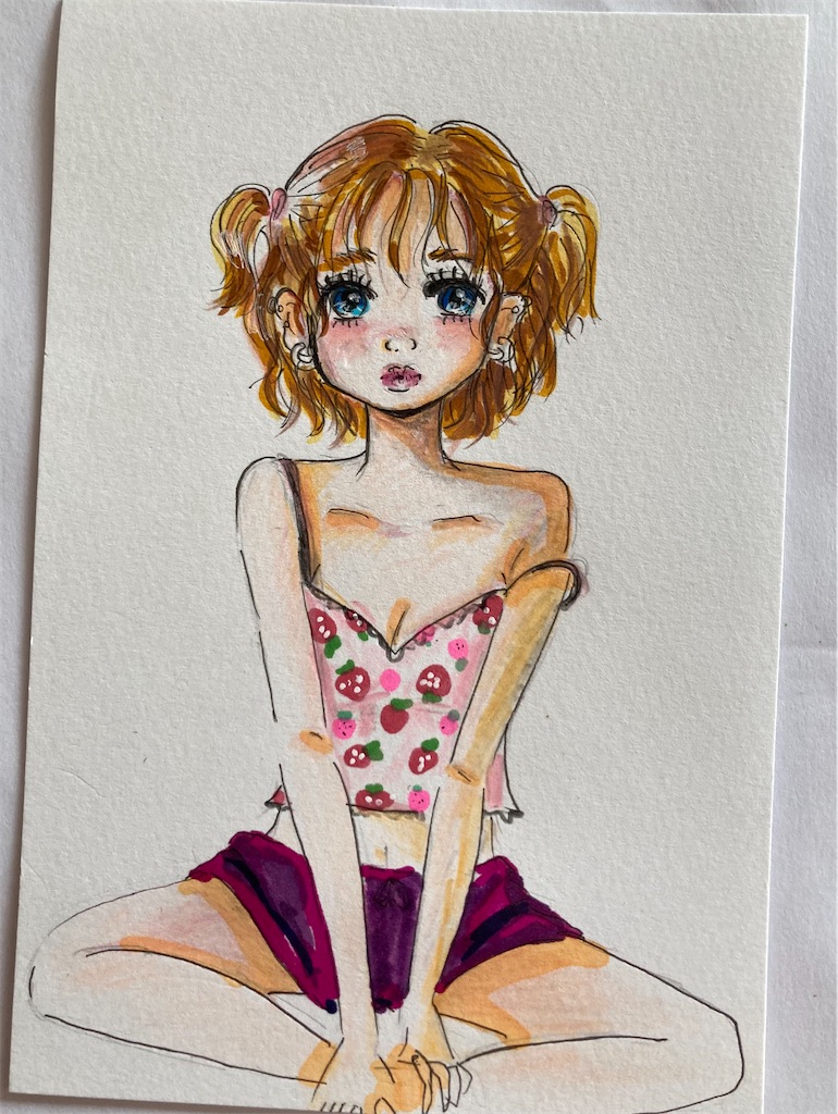 イラスト練習（顔が気持ち悪い） - アラフォー借金持ち女の日常