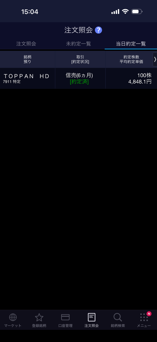 7911 TOPPAN HDの取引 - 寧々子のトレード記録