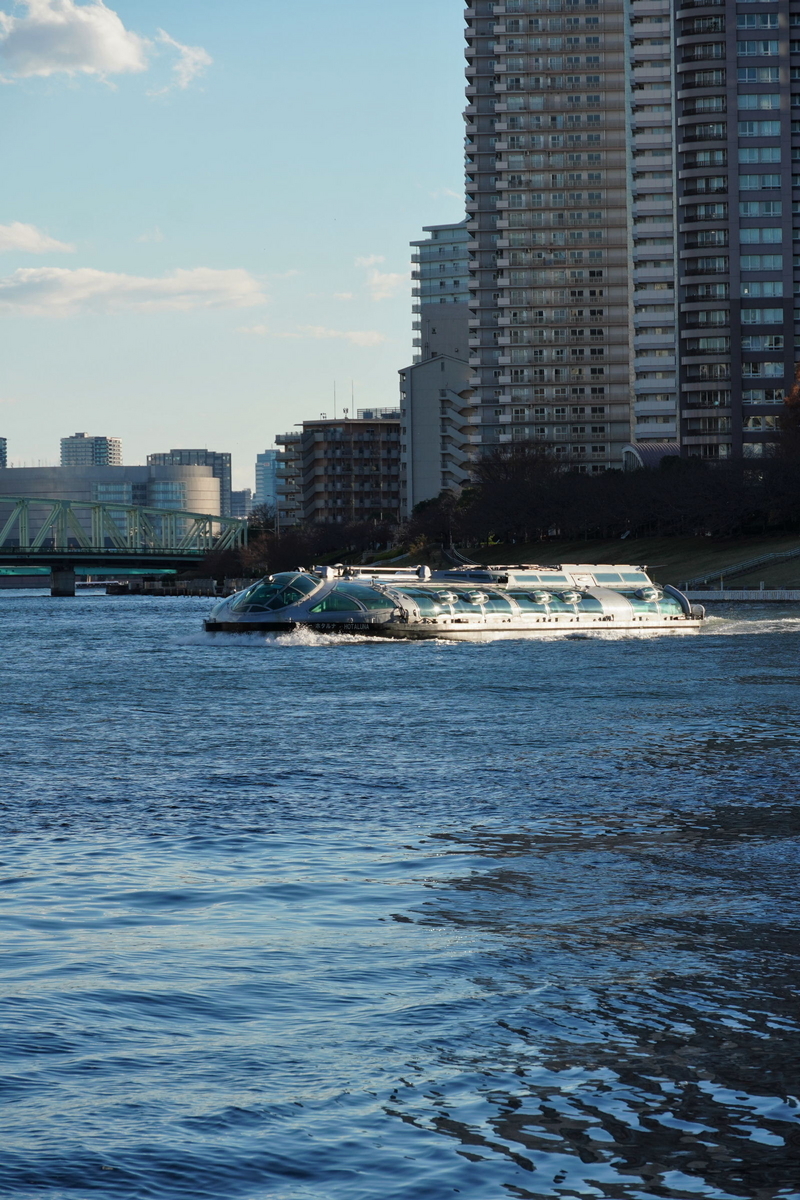 橋のある風景⑥隅田川を航行する水上バス「ホタルナ」 - 嵐、ゴルフ、ミステリーの日々2