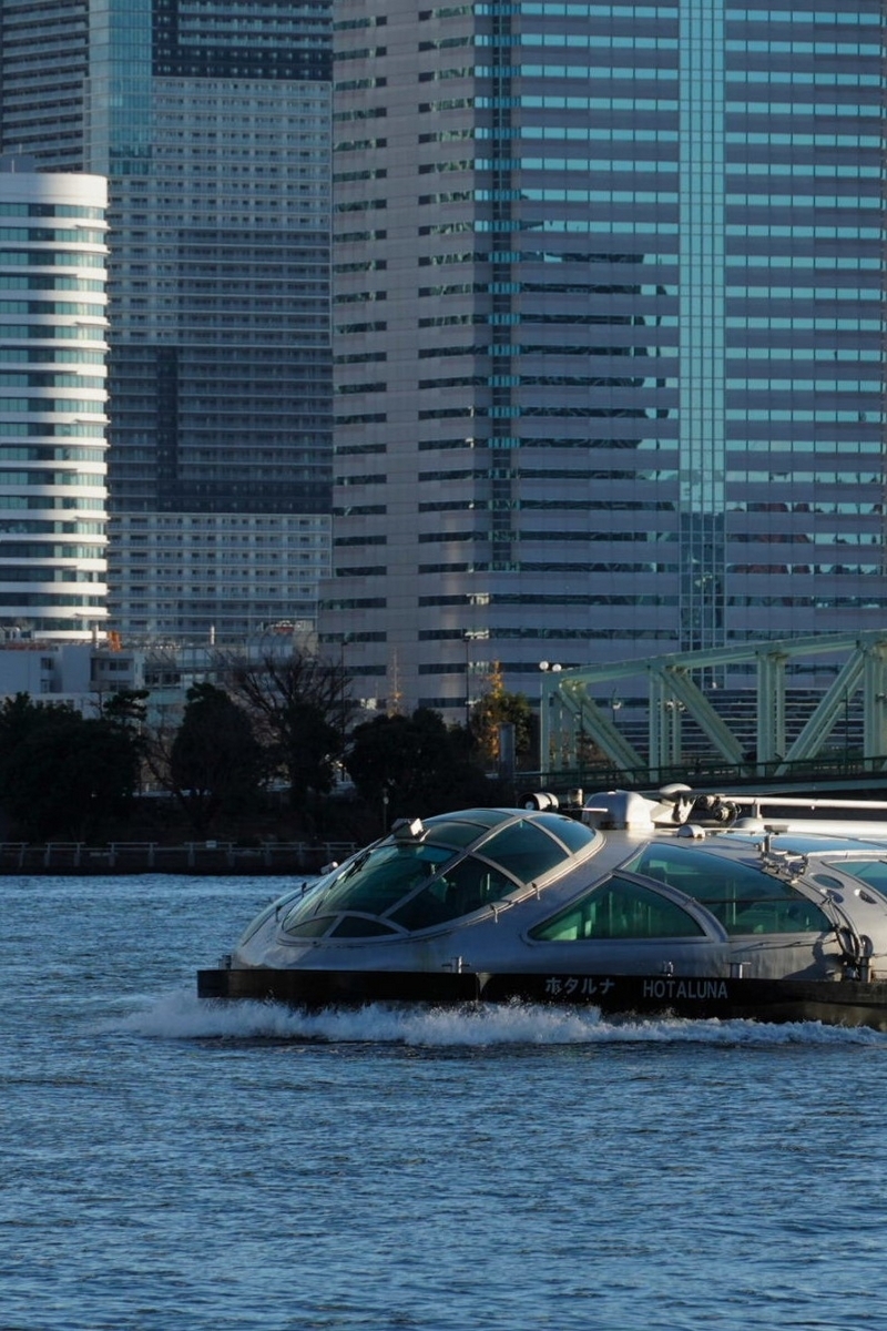 橋のある風景⑥隅田川を航行する水上バス「ホタルナ」 - 嵐、ゴルフ、ミステリーの日々2