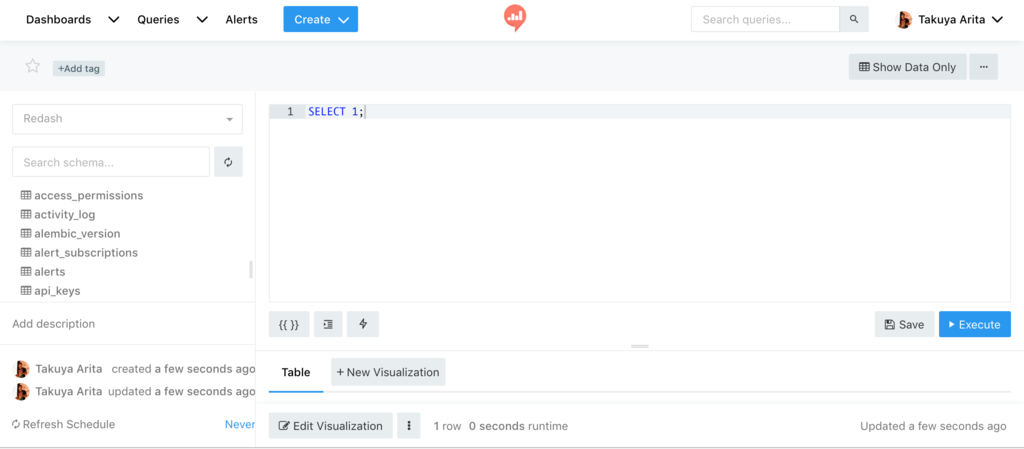 Redash のクエリ名を空にしてしまうと困る - ariarijp’s blog