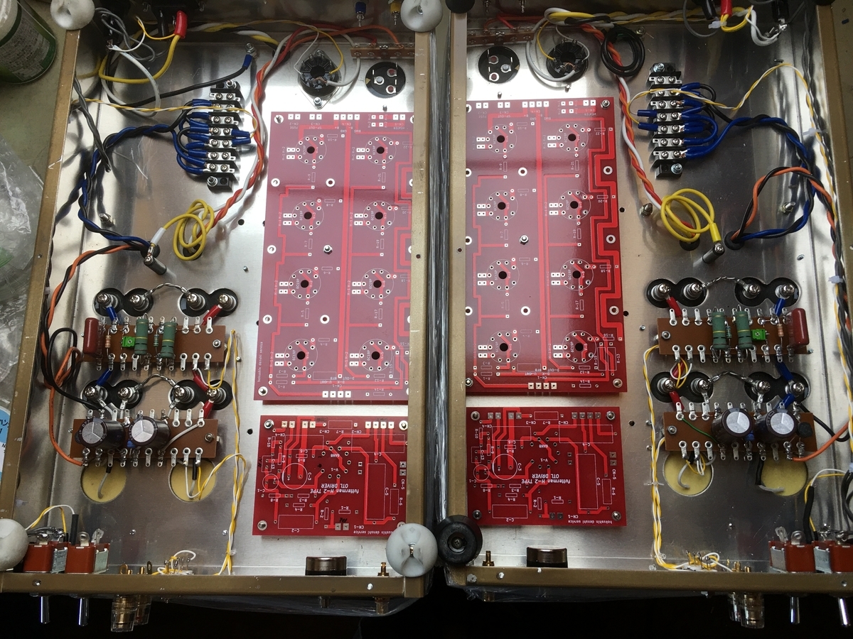 フッターマンH-2 OTL 6C19P×8 モノラル2台の製作（5） - フッターマン OTL AMP の製作