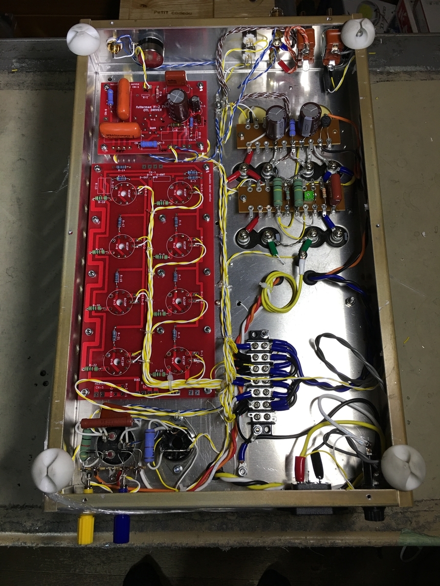 フッターマンH-2 OTL 6C19P×8 モノラル2台の製作（9） - フッターマン OTL AMP の製作