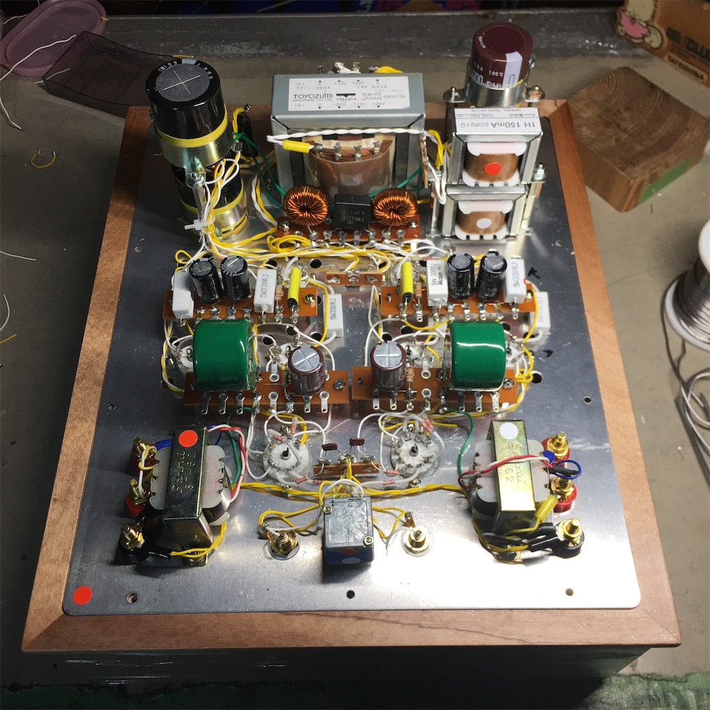 50C5×4×2 P-SRPPの製作 - 真空管アンプ製作