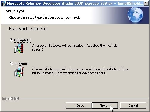 Microsoft Robotics Developer Studio（RDS）2008 Express Edition のインストール - asaにっき