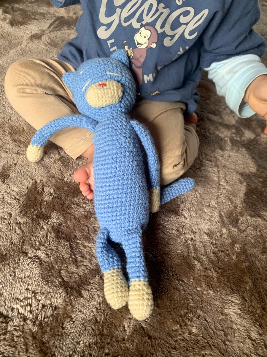 編みぐるみ🐈 - 麻と白とくま