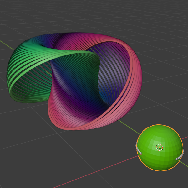 Hopf fibration in Blender with add-ons - Kukan Kogei -空間工芸-