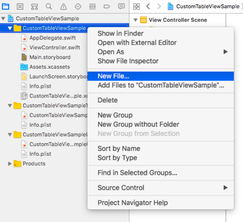 Swift：UITableView(XIBを使ってUITableViewCellをカスタム) - asky