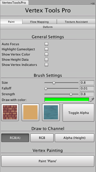 Vertex Tools Pro 頂点ペイントで「塗り」と「変形」を試してみた - Unity AssetStoreまとめ