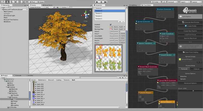 【新作アセット】木や植物をリアルタイムでレンダリングすることができる高性能ビルボードシステム「Massive Vegetation」/ 「木」や「草花」をノードベースで組み立ててランダムで量産 ...