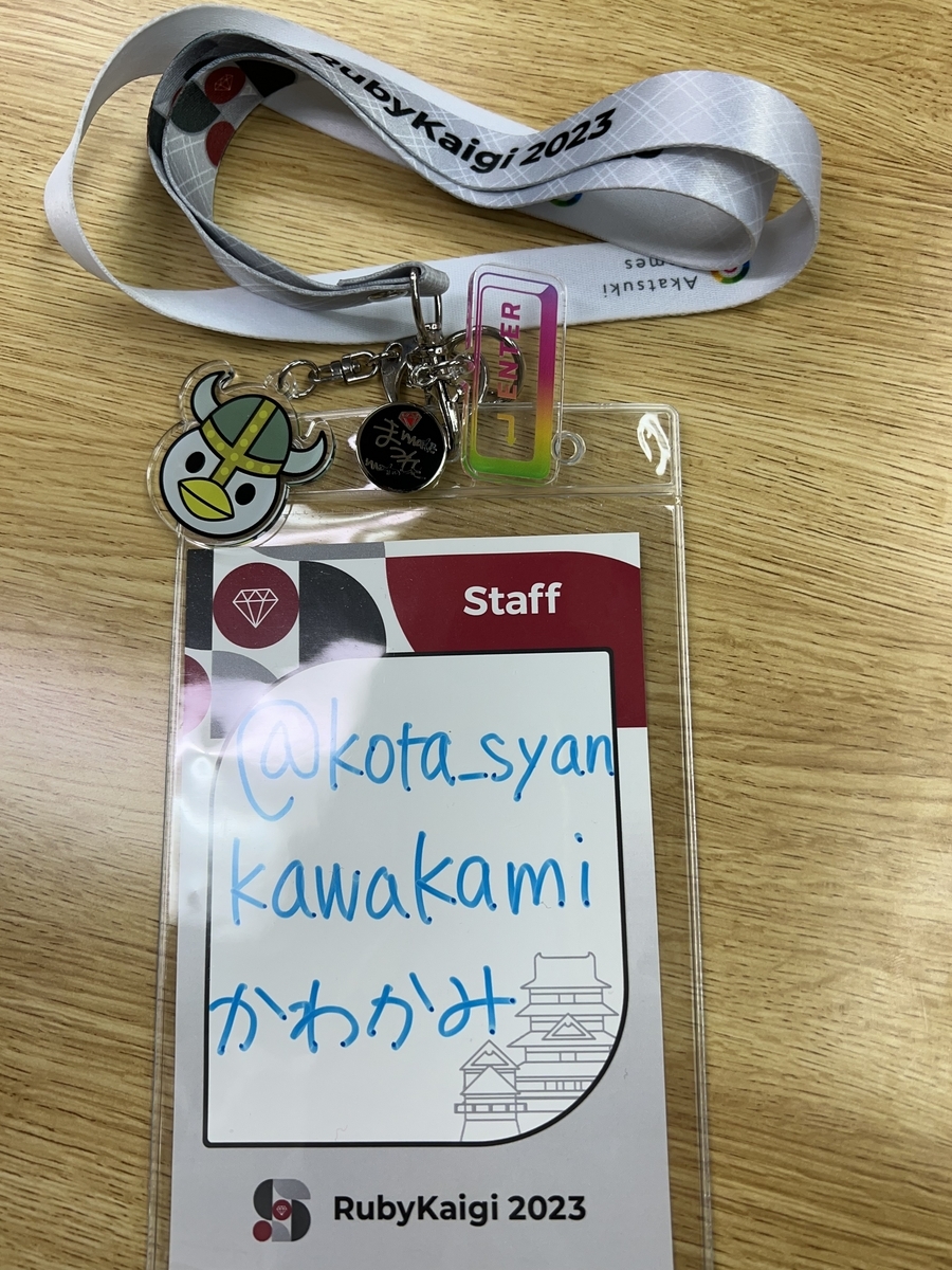 はじめてのHelper参加 @RubyKaigi 2023 - asya81のブログ